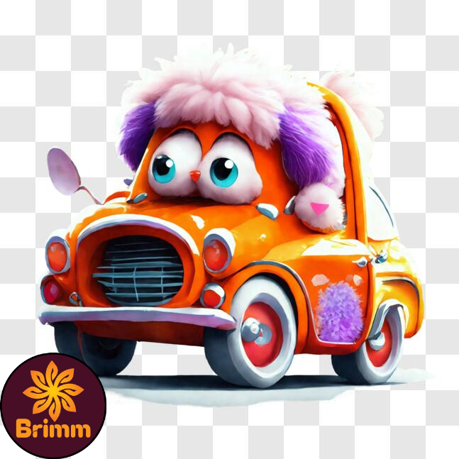 Colorful Cartoon Character Driving Car PNG | Inspire Uplift