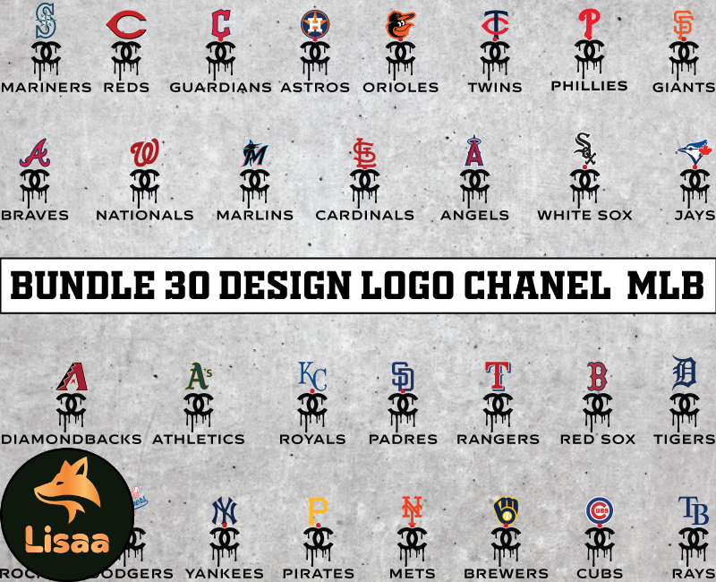 Bundle 30 design logo Chanel MLB, MLB Logo, MLB Logo Team, M | Inspire ...