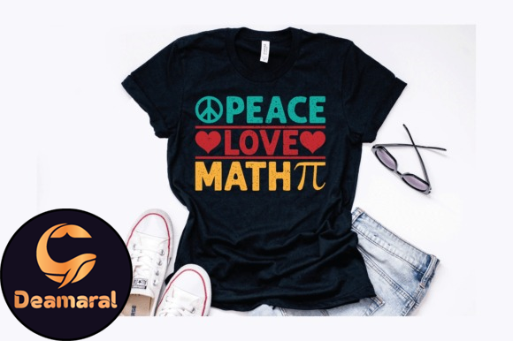 Peace Love Math Vintage Math Design | Inspire Uplift