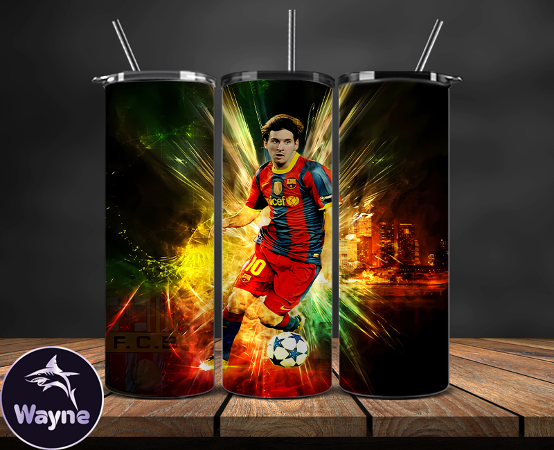 Lionel Messi Tumbler Wrap ,Messi Skinny Tumbler Wrap PNG 04 - Inspire ...
