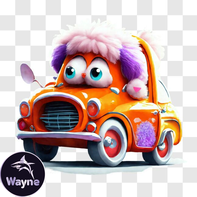 Colorful Cartoon Character Driving Car PNG Design 168 - Inspire Uplift