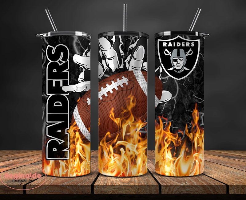 Las Vegas Raiders Tumbler Wrap, Fire Hand NFL Tumbler Wrap 2 | Inspire ...