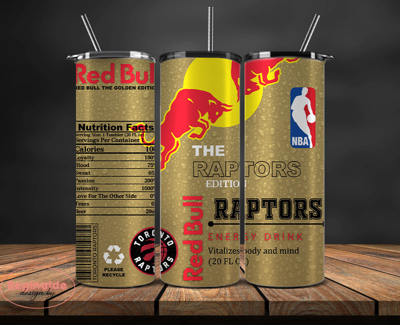 Toronto Raptors Tumbler Wraps, NBA Red Bull Tumbler Wrap 33 | Inspire ...