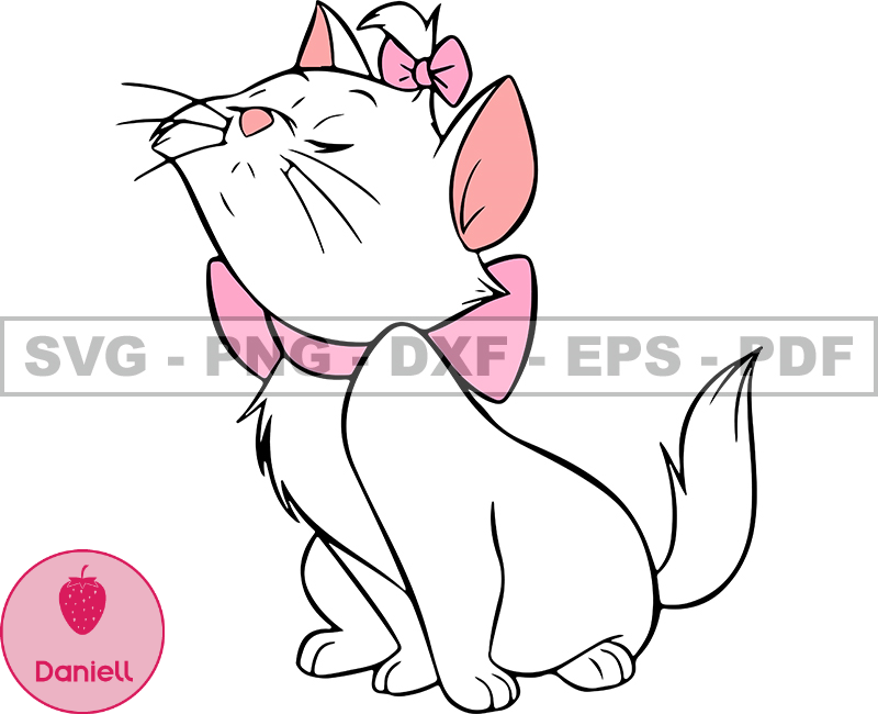Disney Cat Marie Svg, Kitten Cat Marie Png, Cartoon Customs | Inspire ...