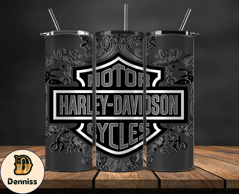 Harley Tumbler Wrap,Harley Davidson PNG, Harley Davidson Log | Inspire ...