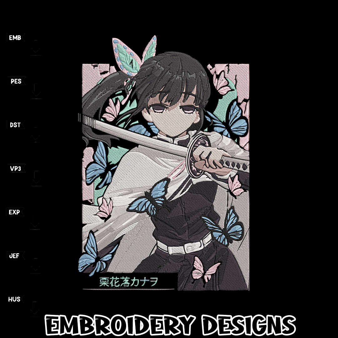 Kanao poster Embroidery Design, Demon slayer Embroidery, Emb | Inspire ...
