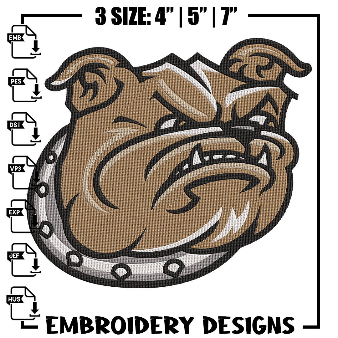 Bryant University logo embroidery design, NCAA embroidery, S | Inspire ...