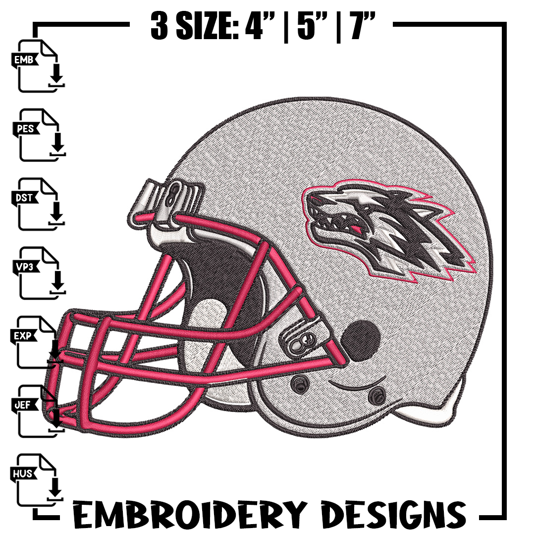 New Mexico Lobos helmet embroidery design,NCAA embroidery,Em - Inspire ...