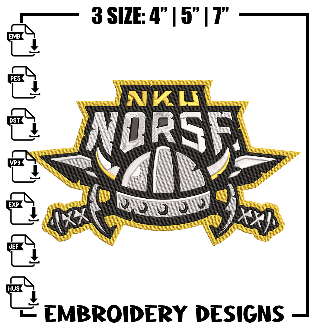 Northern Kentucky logo embroidery design, Sport embroidery, - Inspire ...