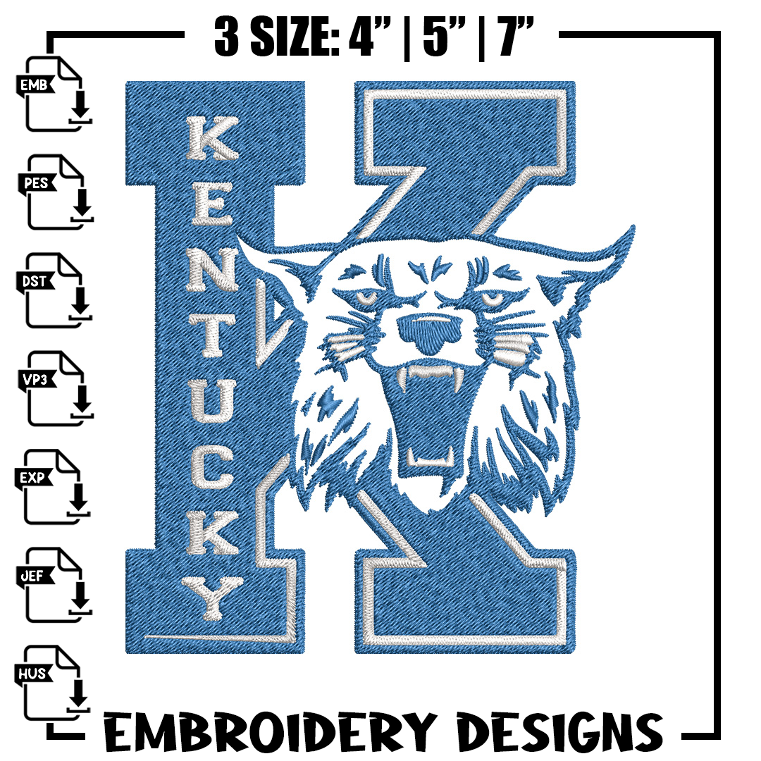University of Kentucky logo embroidery design,NCAA embroider - Inspire ...