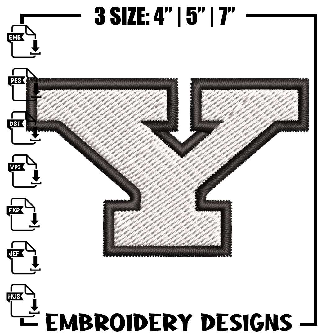 Youngstown State logo embroidery design, NCAA embroidery,Spo - Inspire ...