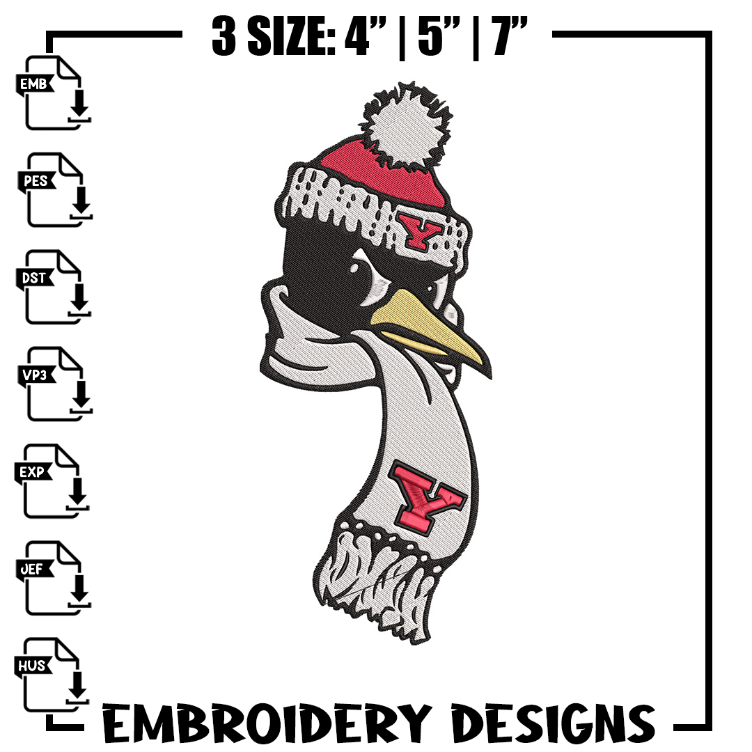 Youngstown State logo embroidery design, Sport embroidery, l - Inspire ...