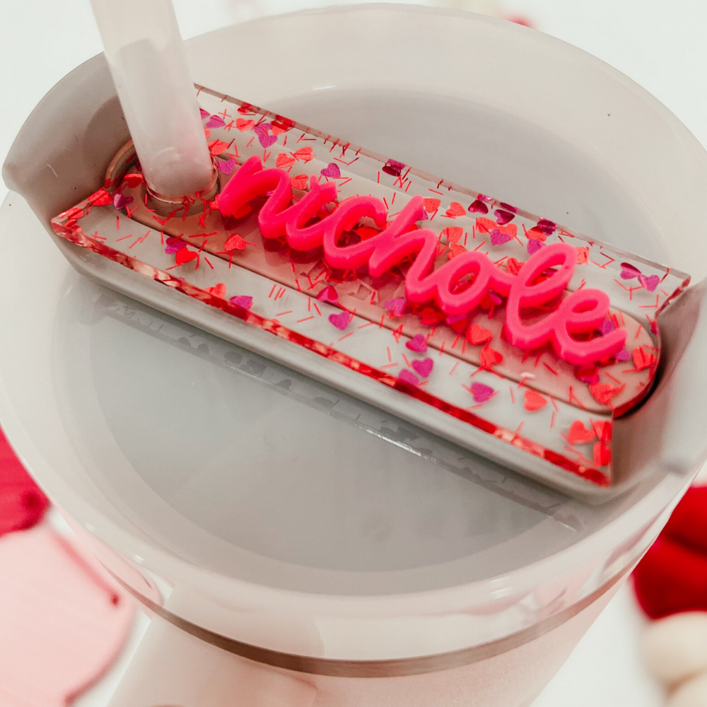 Personalized Heart Stanley Topper | Custom Stanley Topper | | Inspire ...