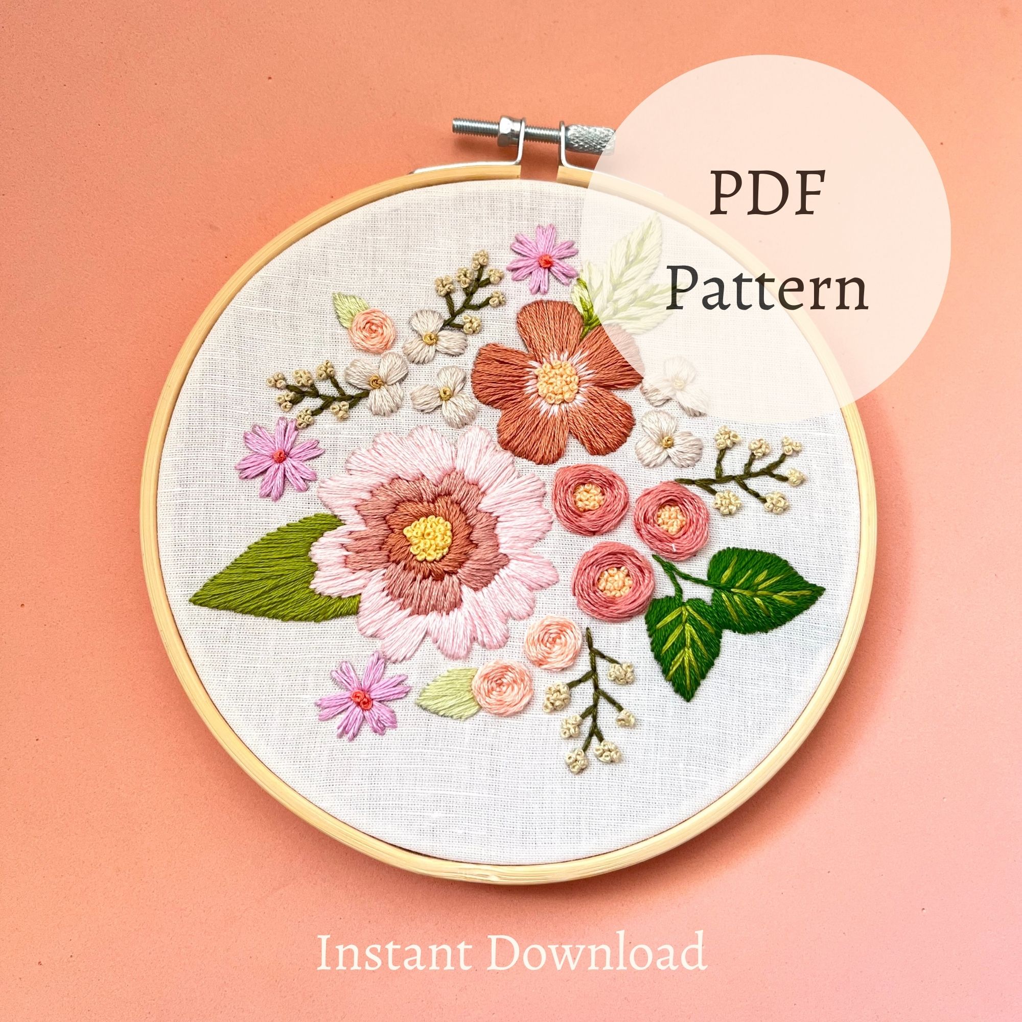 Pdf Embroidery Patterns | Inspire Uplift