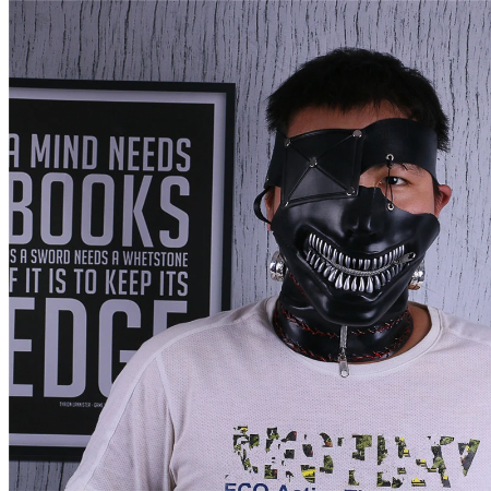 Kaneki Ken masks, cool zipper adjustable cosplay masks, hall | Inspire ...