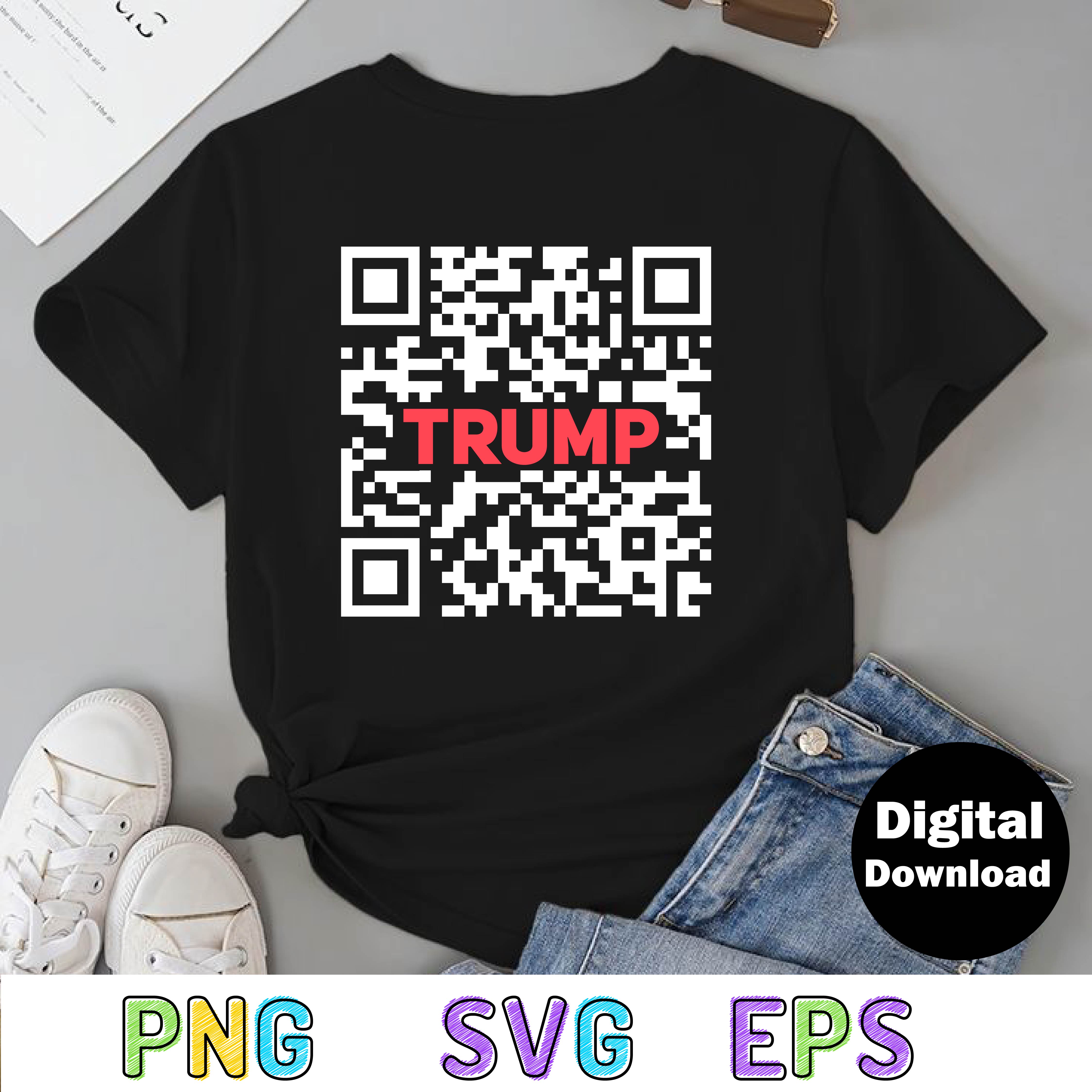 Funny QR President Trump 45/47 Trump Design, png, svg files | Inspire ...