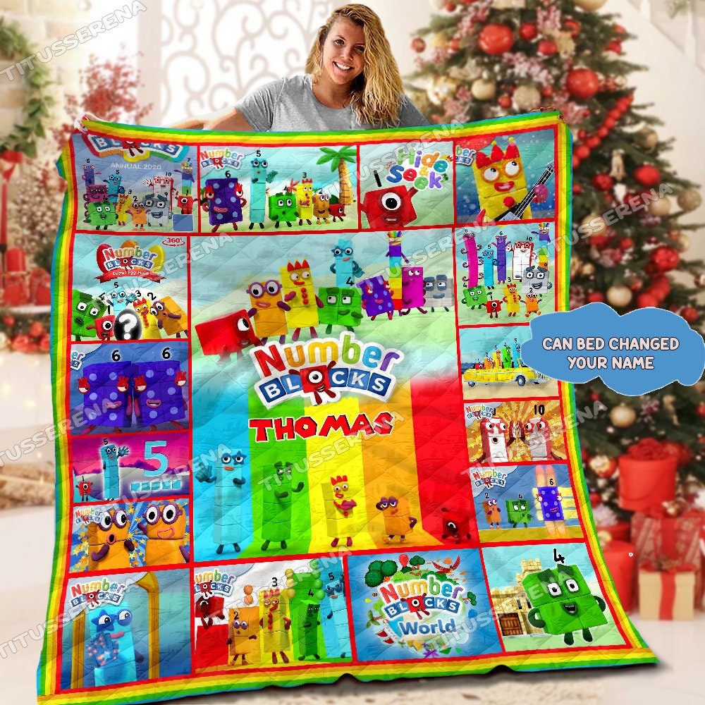 Personalized Numberblocks Quilt Blanket, Numberblocks Kids B | Inspire ...