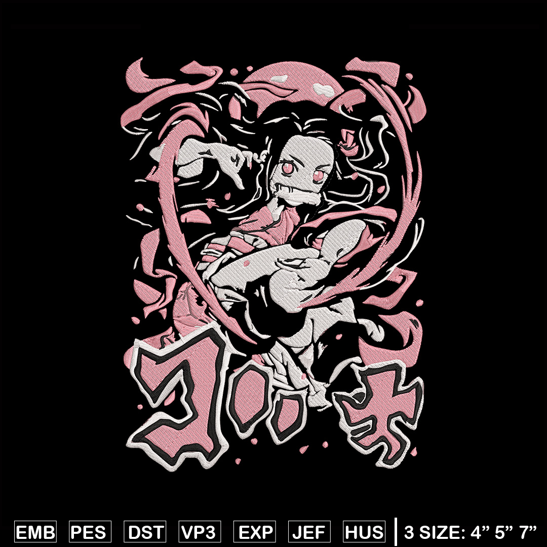 Kamado Nezuko cute Embroidery Design, Demon slayer Embroider - Inspire ...