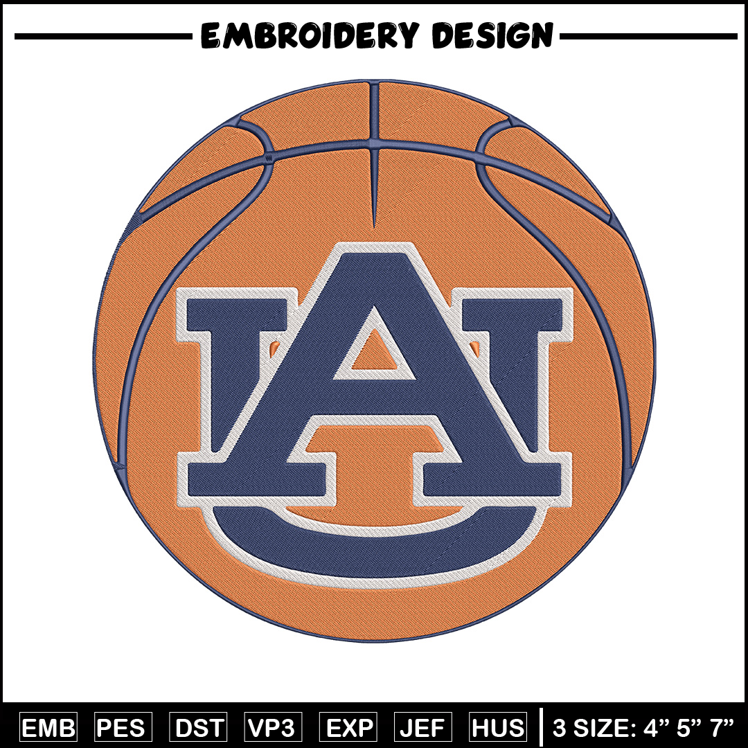Auburn University logo embroidery design, NCAA embroidery, S | Inspire ...