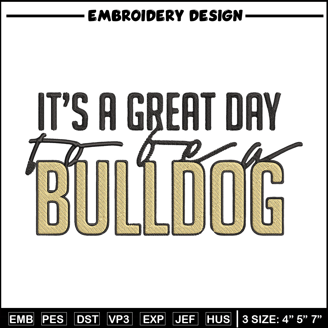It's a Bulldog Thing embroidery design, Bulldog embroidery, | Inspire ...