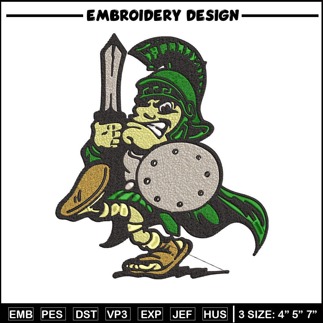 Michigan State logo embroidery design, Logo embroidery, Spor | Inspire ...