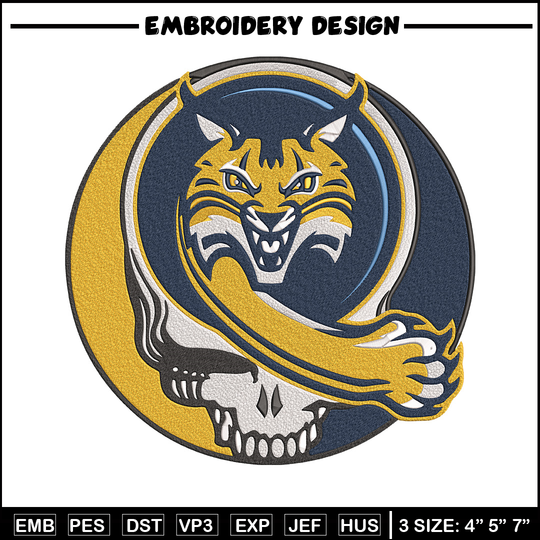 Quinnipiac University logo embroidery design, Sport embroide | Inspire ...