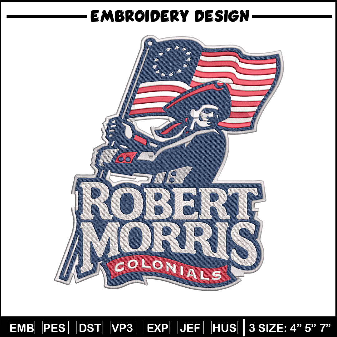 Robert Morris logo embroidery design, Sport embroidery, logo | Inspire ...