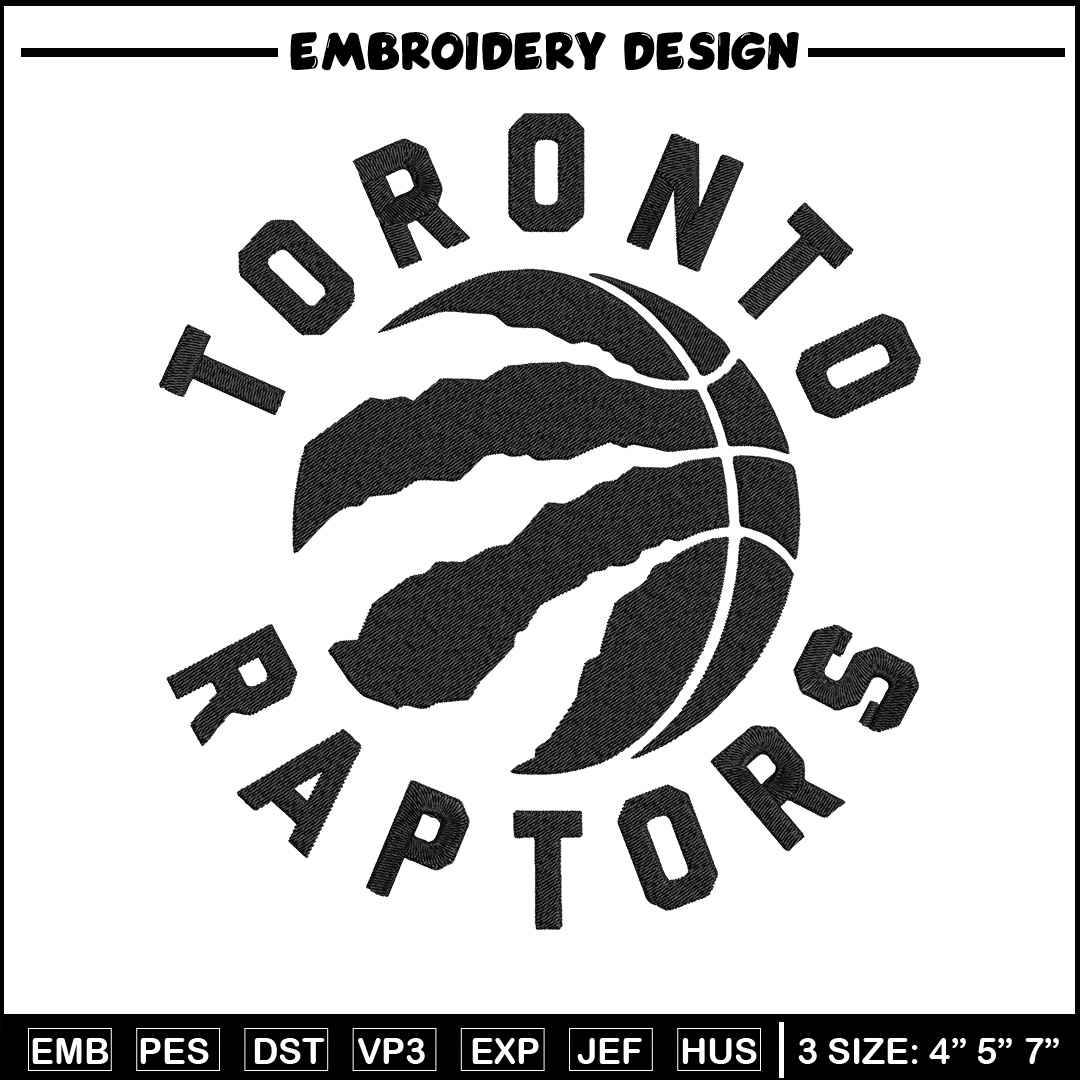 Toronto Raptors logo embroidery design, NBA embroidery, Spor | Inspire ...