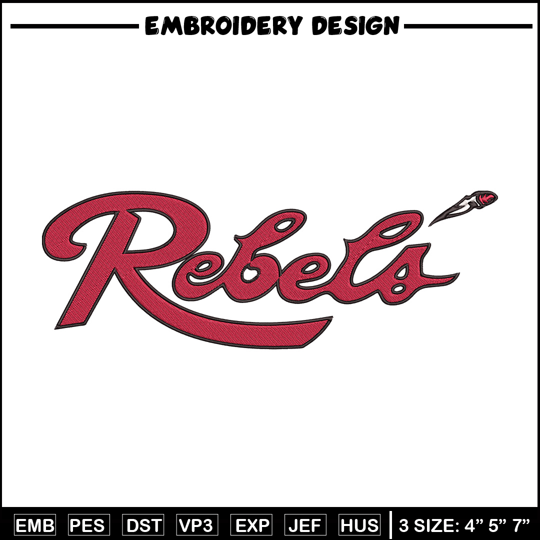 UNLV Rebels logo embroidery design, NCAA embroidery,Sport em | Inspire ...