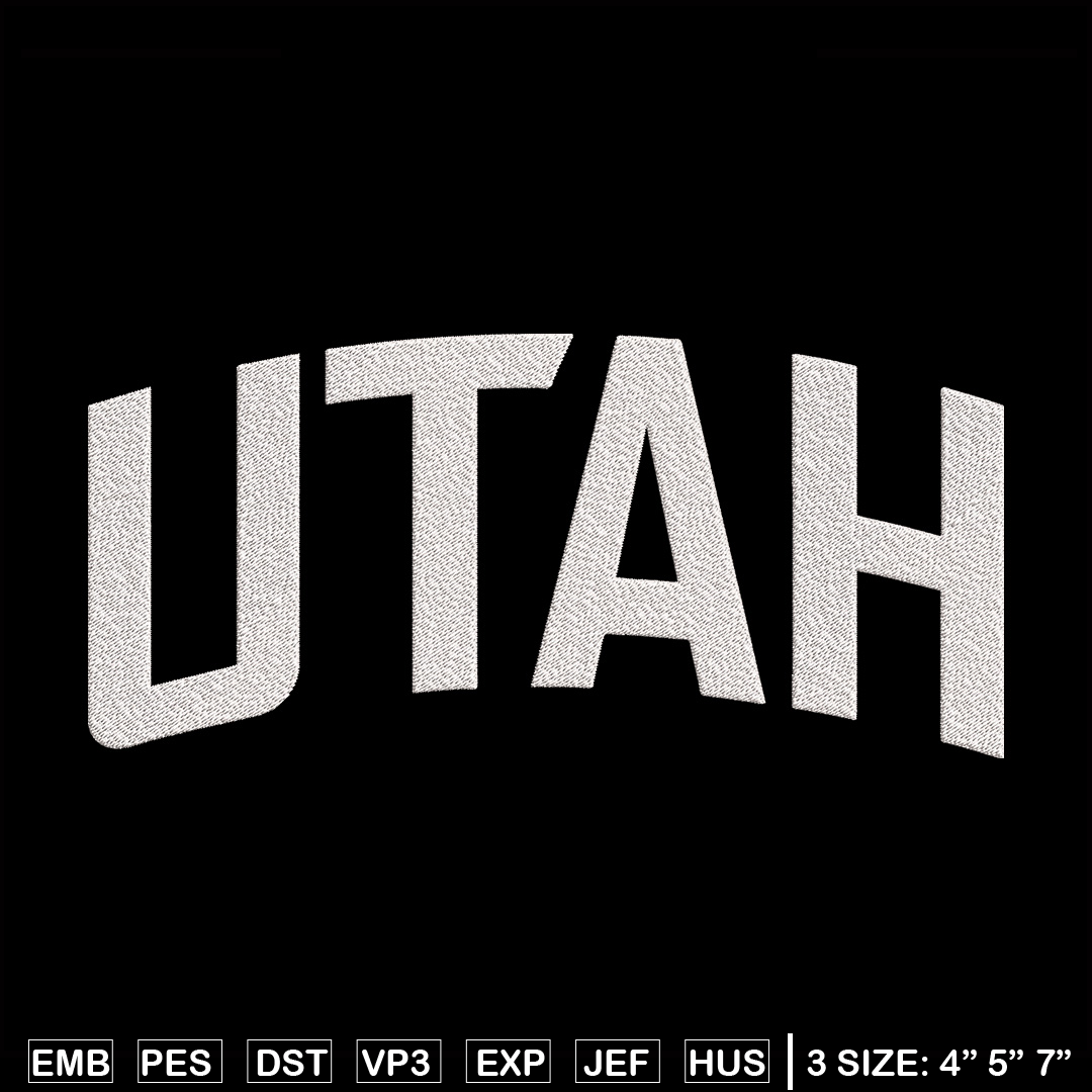 Utah Jazz logo embroidery design, NBA embroidery,Sport embro | Inspire ...