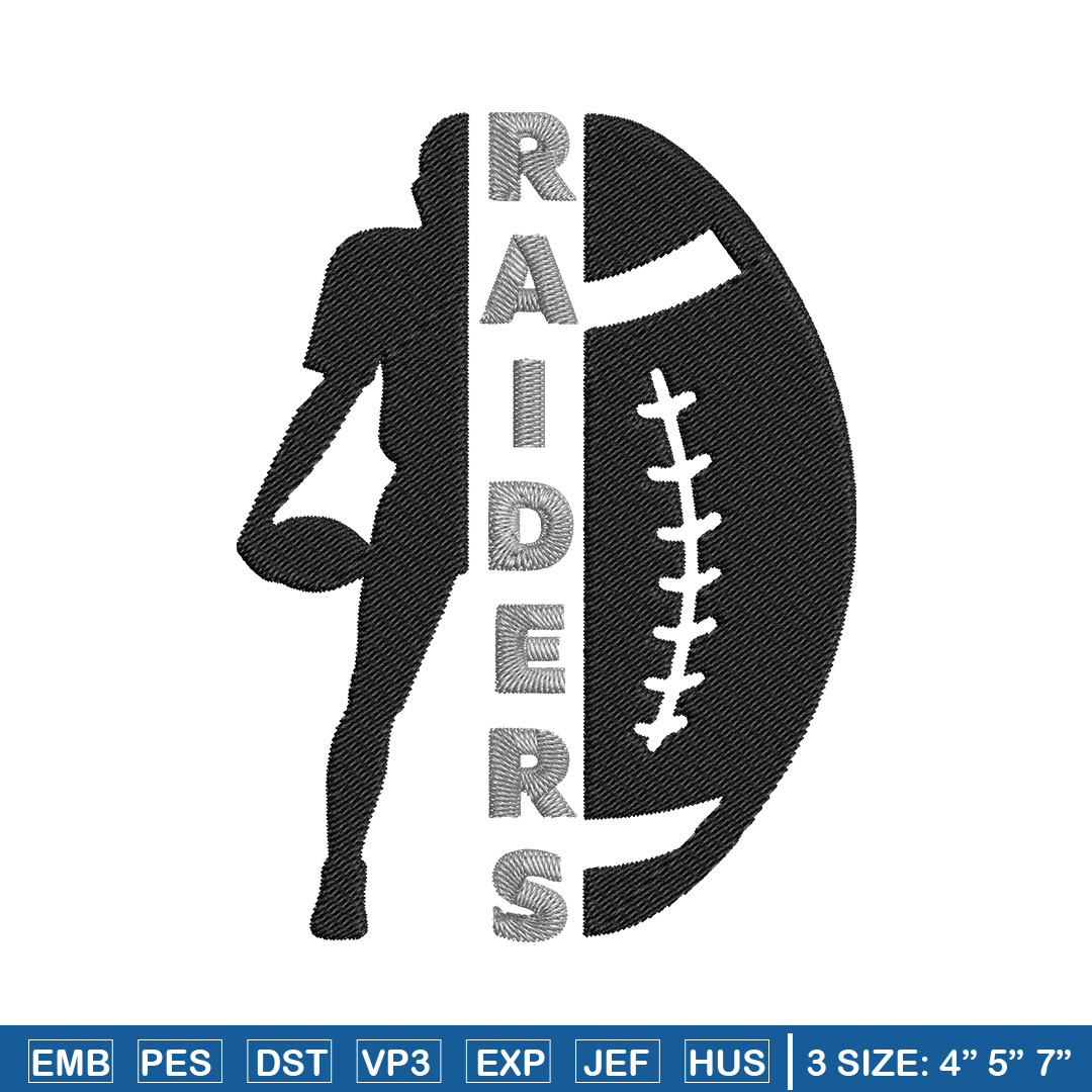 Football Player Las Vegas Raiders embroidery design, Raiders | Inspire ...