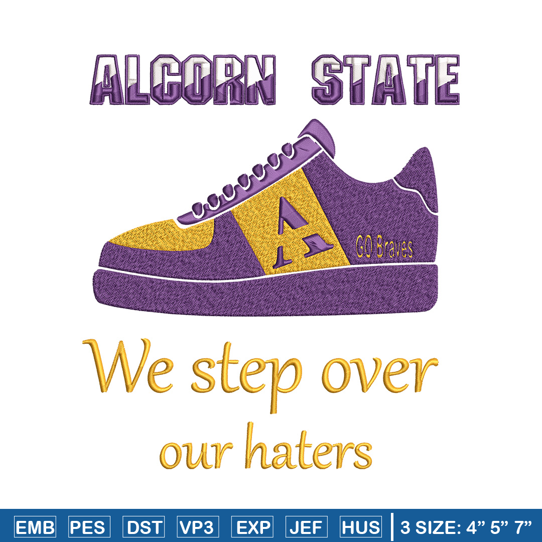 Alcorn State University logo embroidery design,NCAA embroide | Inspire ...
