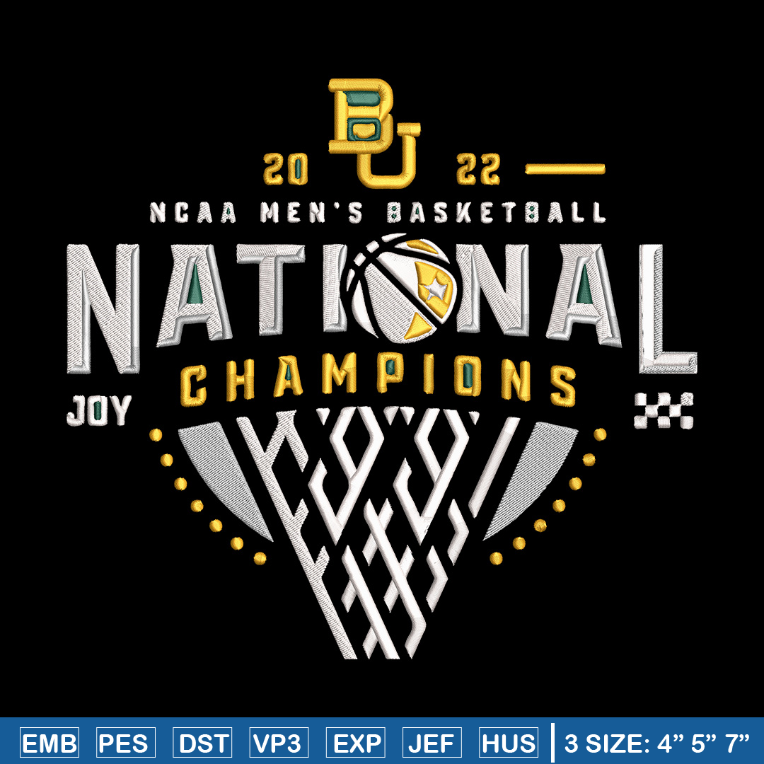 Baylor Bears poster embroidery design, NCAA embroidery, Spor | Inspire ...
