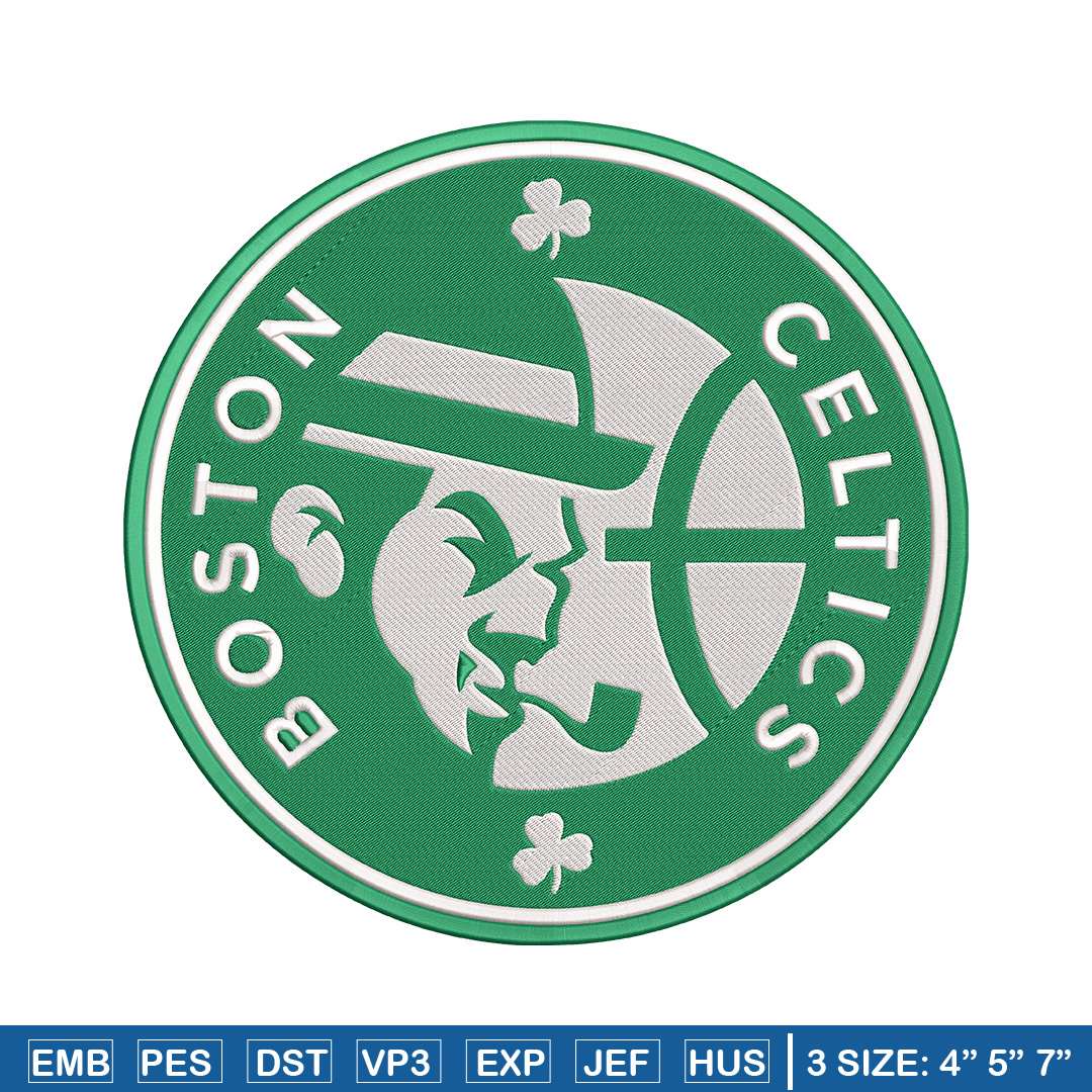 Boston Celtics logo embroidery design, NBA embroidery, Sport | Inspire ...