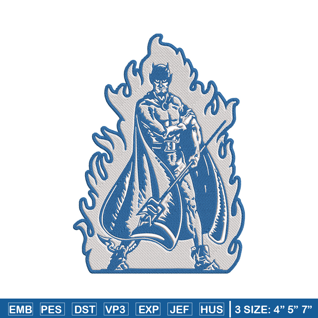 Duke Blue Devils logo embroidery design, NCAA embroidery, Sp | Inspire ...