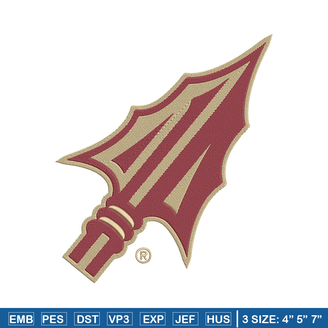 Florida State logo embroidery design, Sport embroidery, logo | Inspire ...