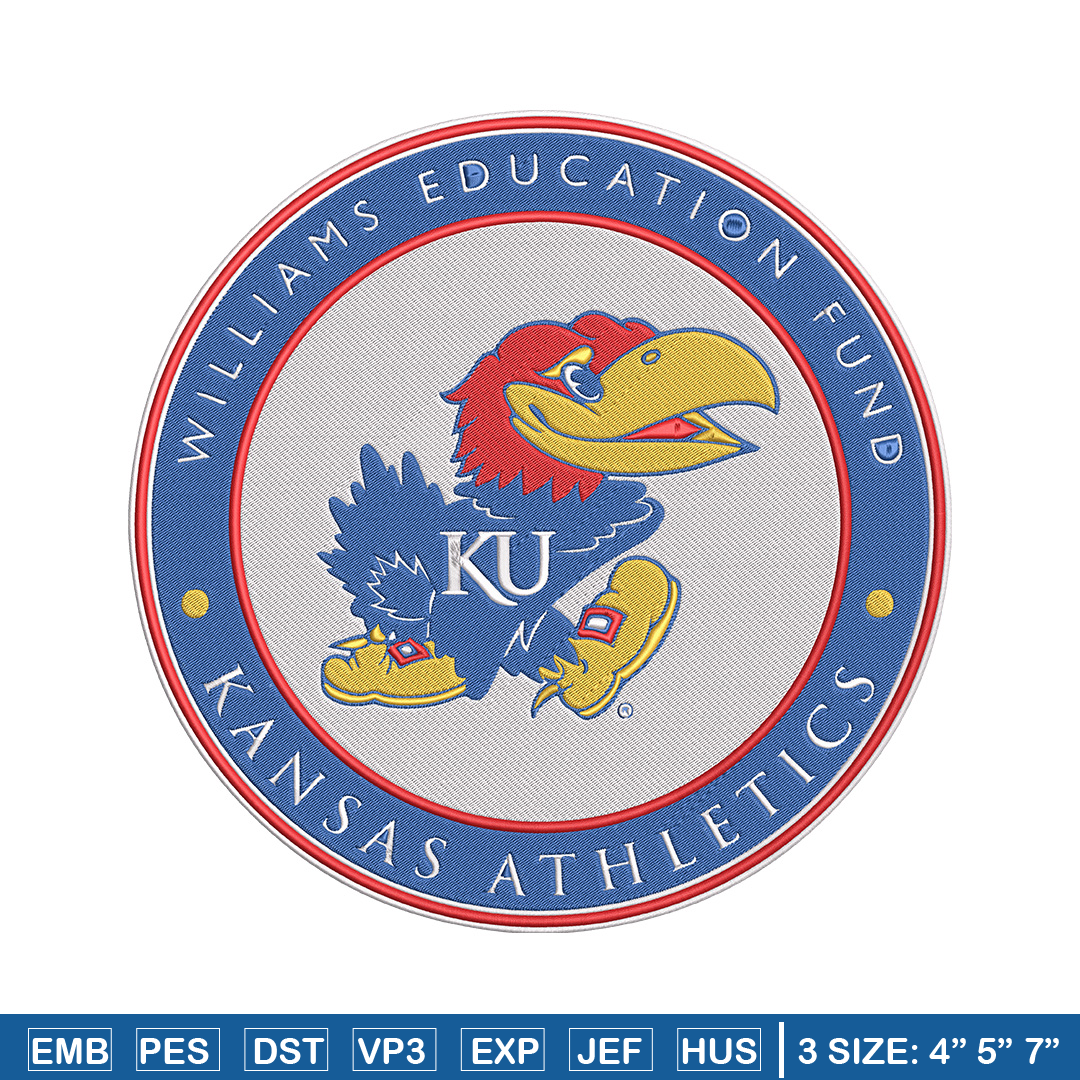 Jayhawk Kansas logo embroidery design, NCAA embroidery,Sport - Inspire ...