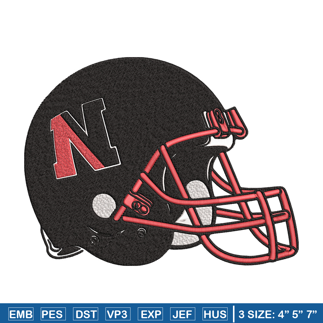 Northeastern helmet embroidery design, NCAA embroidery, Embr | Inspire ...