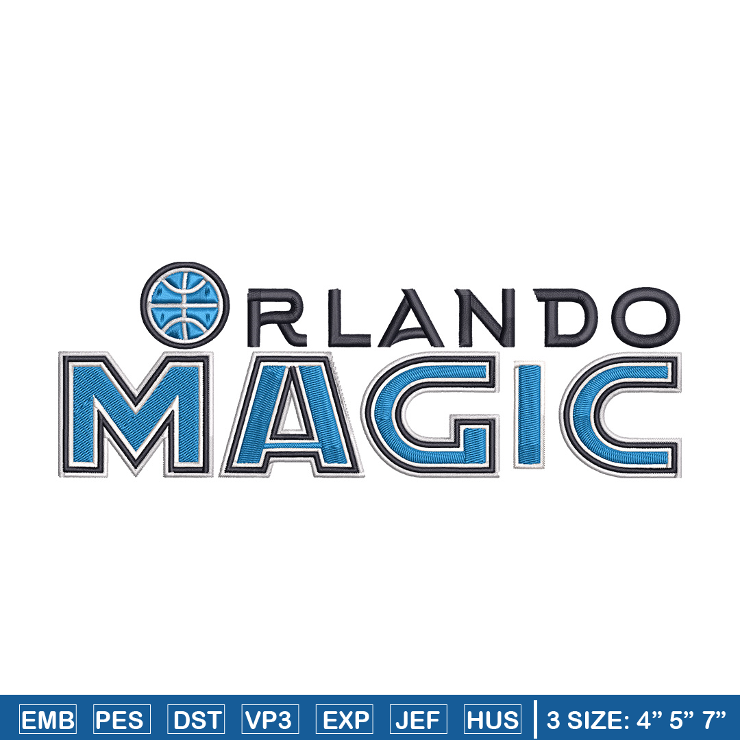 Orlando Magic logo embroidery design, NBA embroidery, Sport | Inspire ...