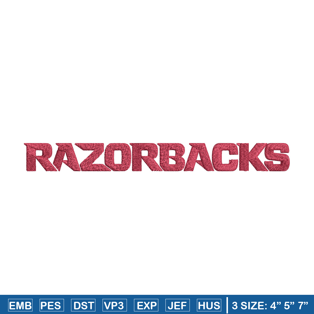 Razorbacks Logo embroidery design, Logo embroidery, Sport em | Inspire ...