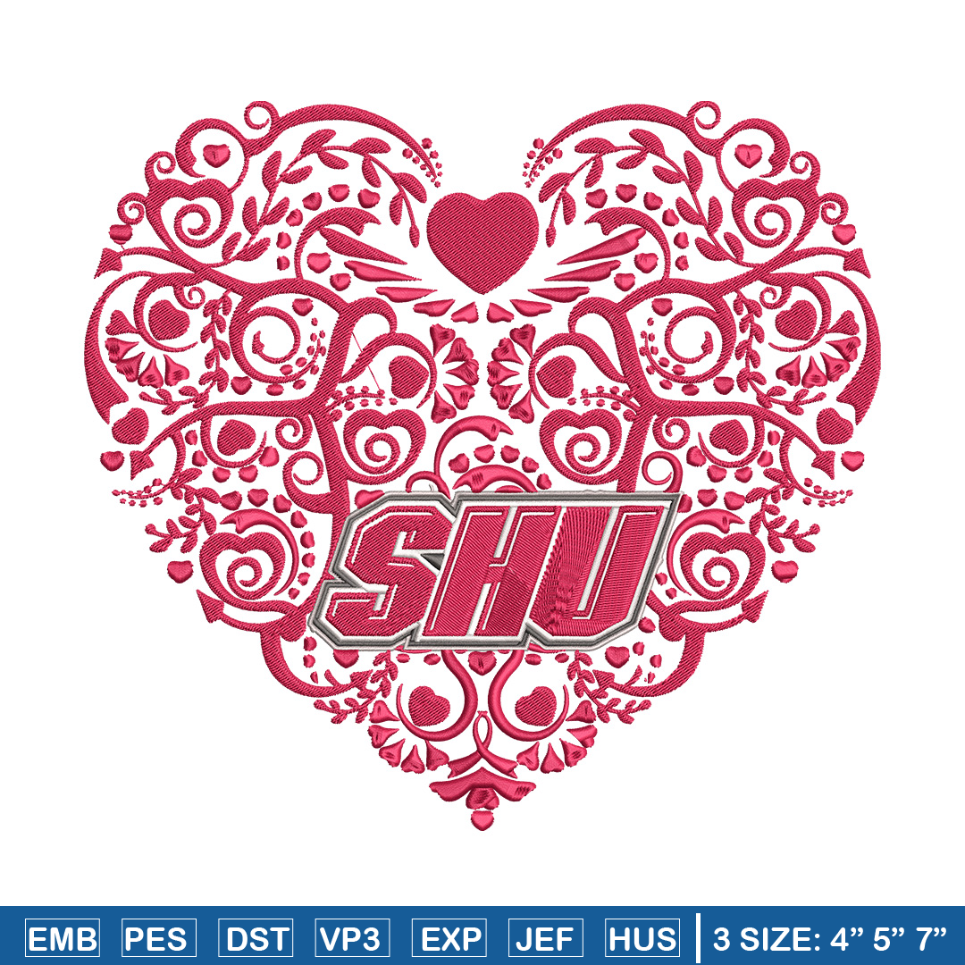 Sacred Heart University embroidery design, NCAA embroidery, | Inspire ...