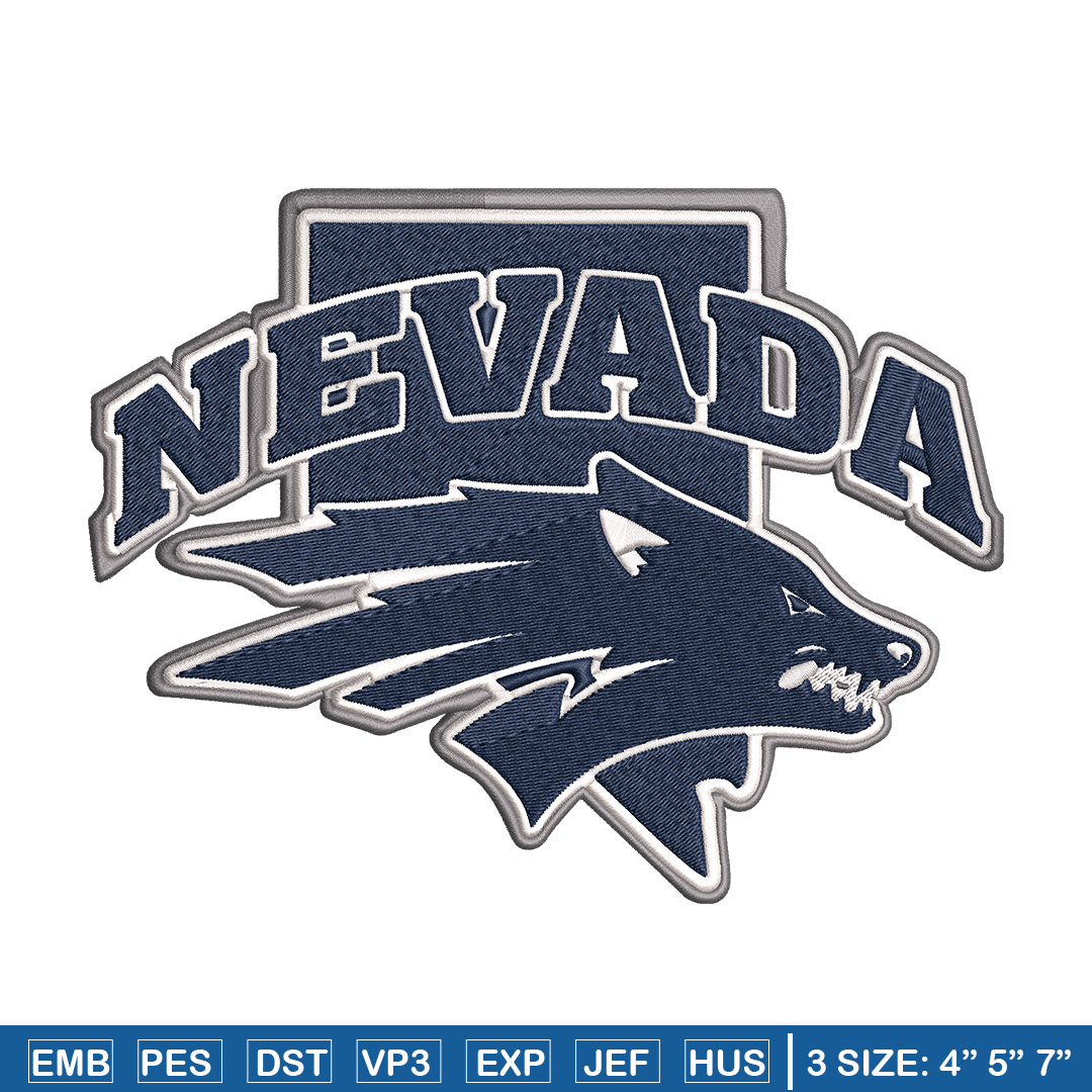 University of Nevada logo embroidery design, NCAA embroidery | Inspire ...