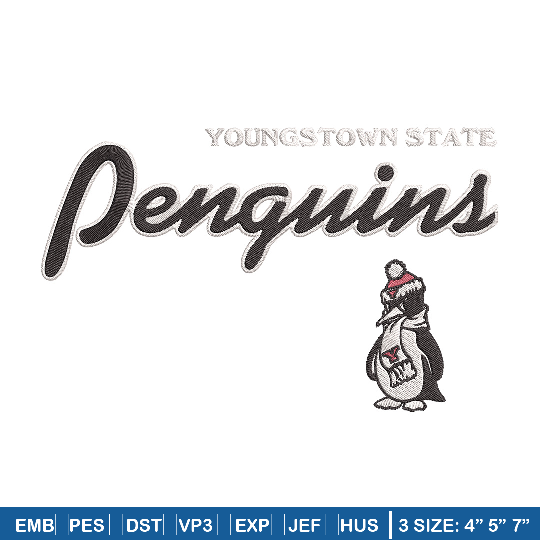 Youngstown State Logo embroidery design, NCAA embroidery, Sp | Inspire ...