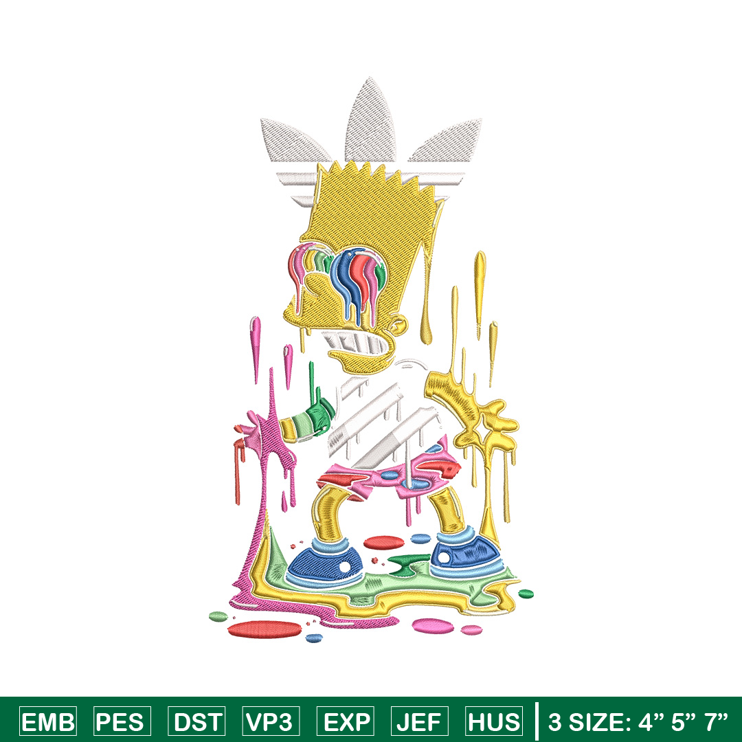 Bart simpson Embroidery Design, Simpson Embroidery, Embroide | Inspire ...