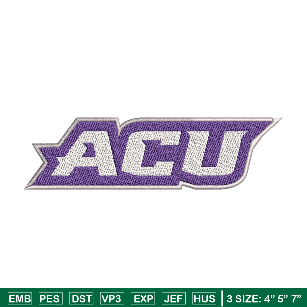 Abilene Christian logo embroidery design, NCAA embroidery, S | Inspire ...