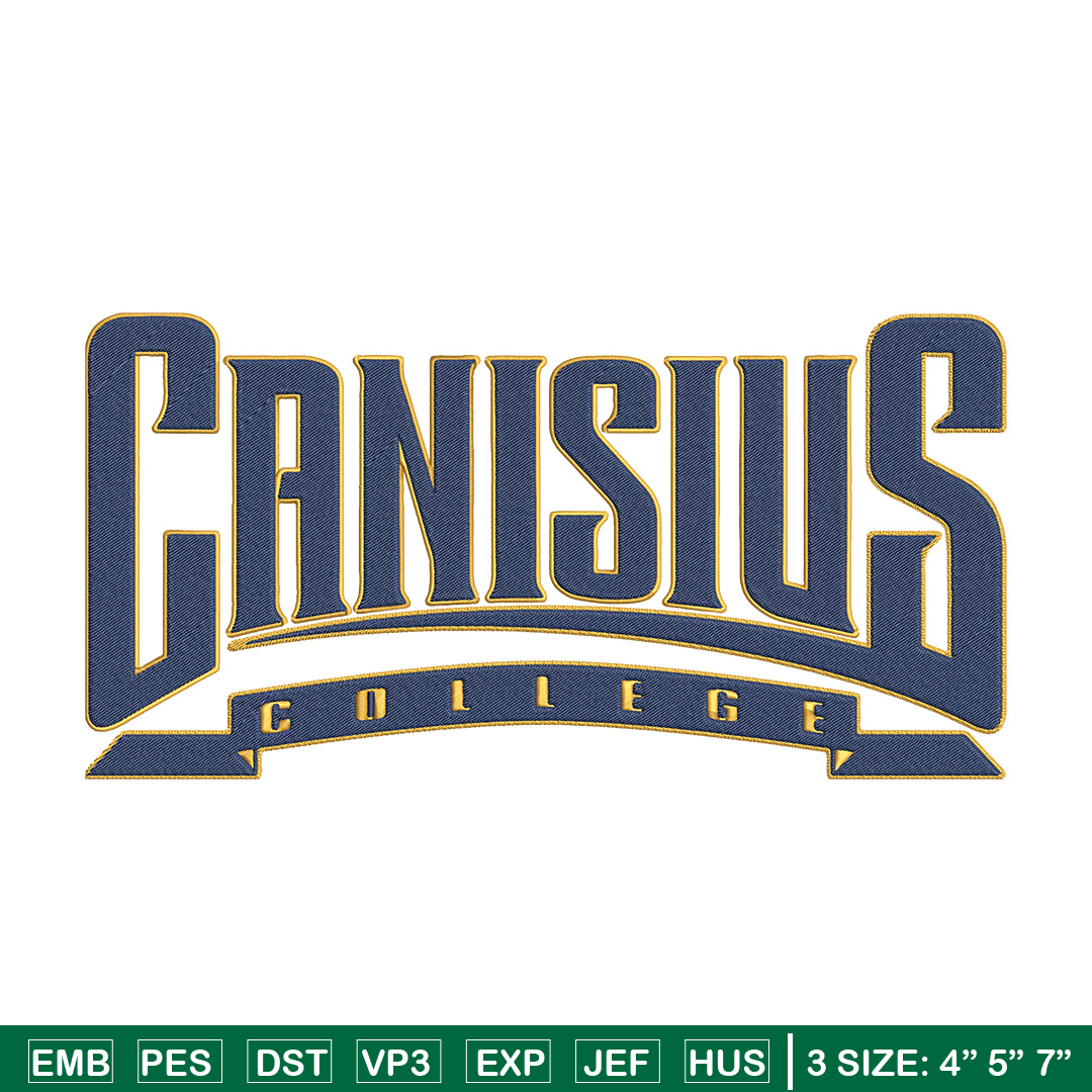 Canisius College logo embroidery design, NCAA embroidery, Em | Inspire ...