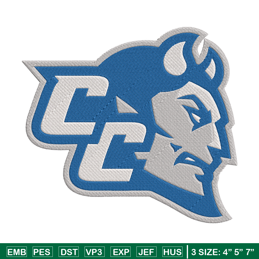 Central Connecticut logo embroidery design, NCAA embroidery, | Inspire ...