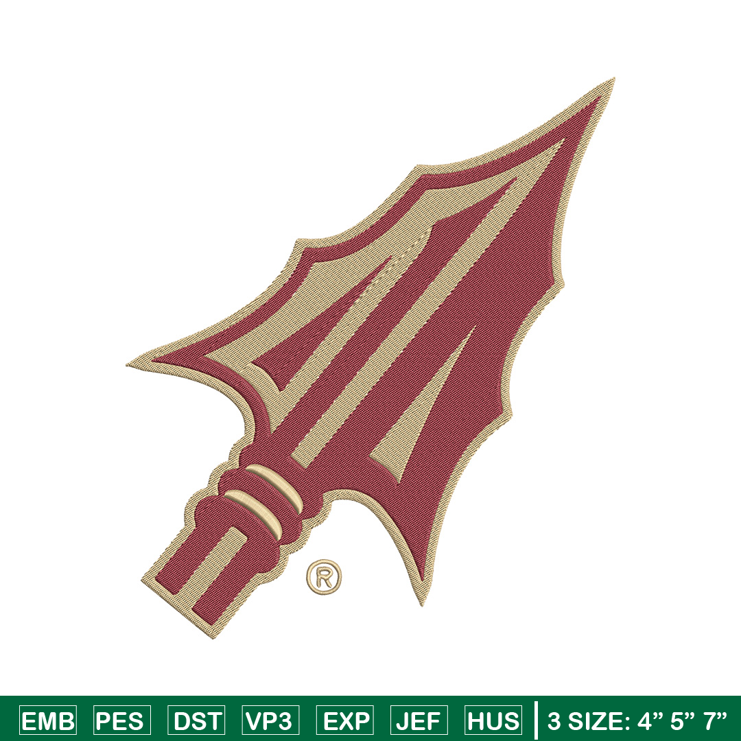 Florida State logo embroidery design, Sport embroidery, logo | Inspire ...