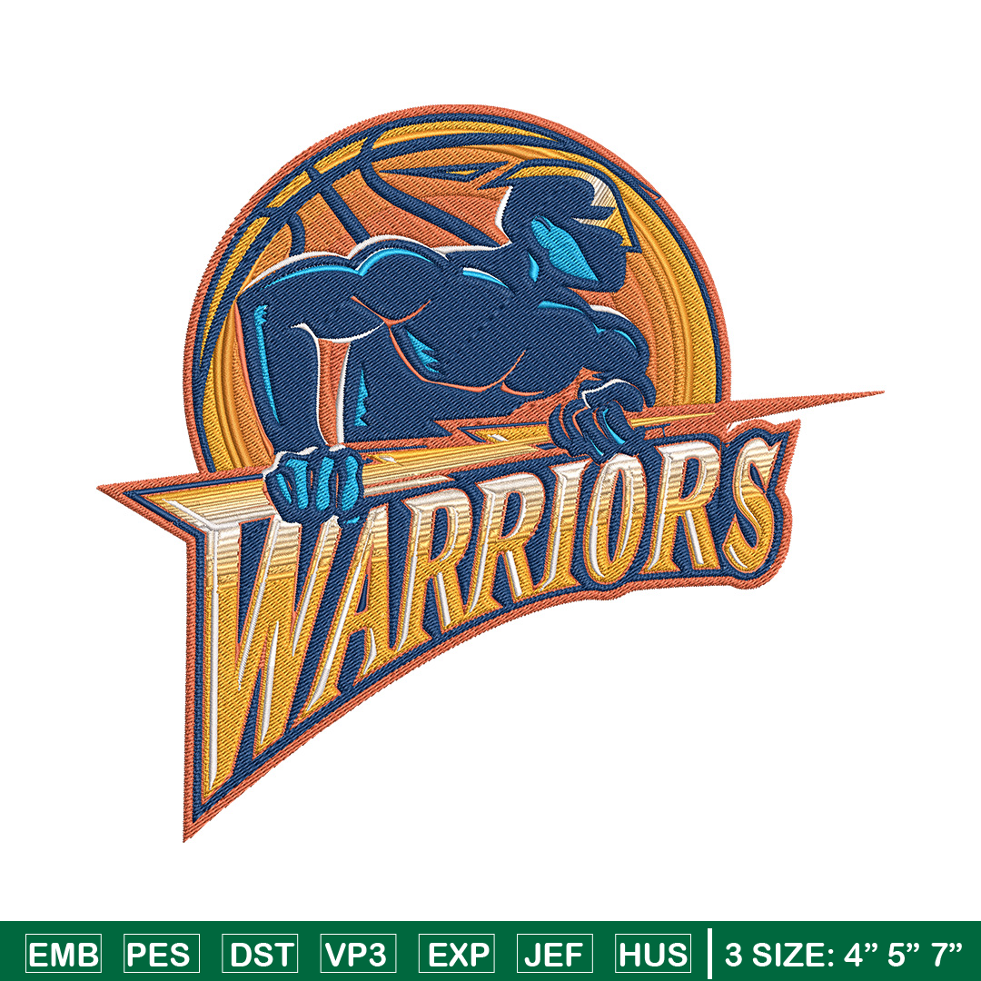 Golden State Warriors design embroidery design, NBA embroide | Inspire ...
