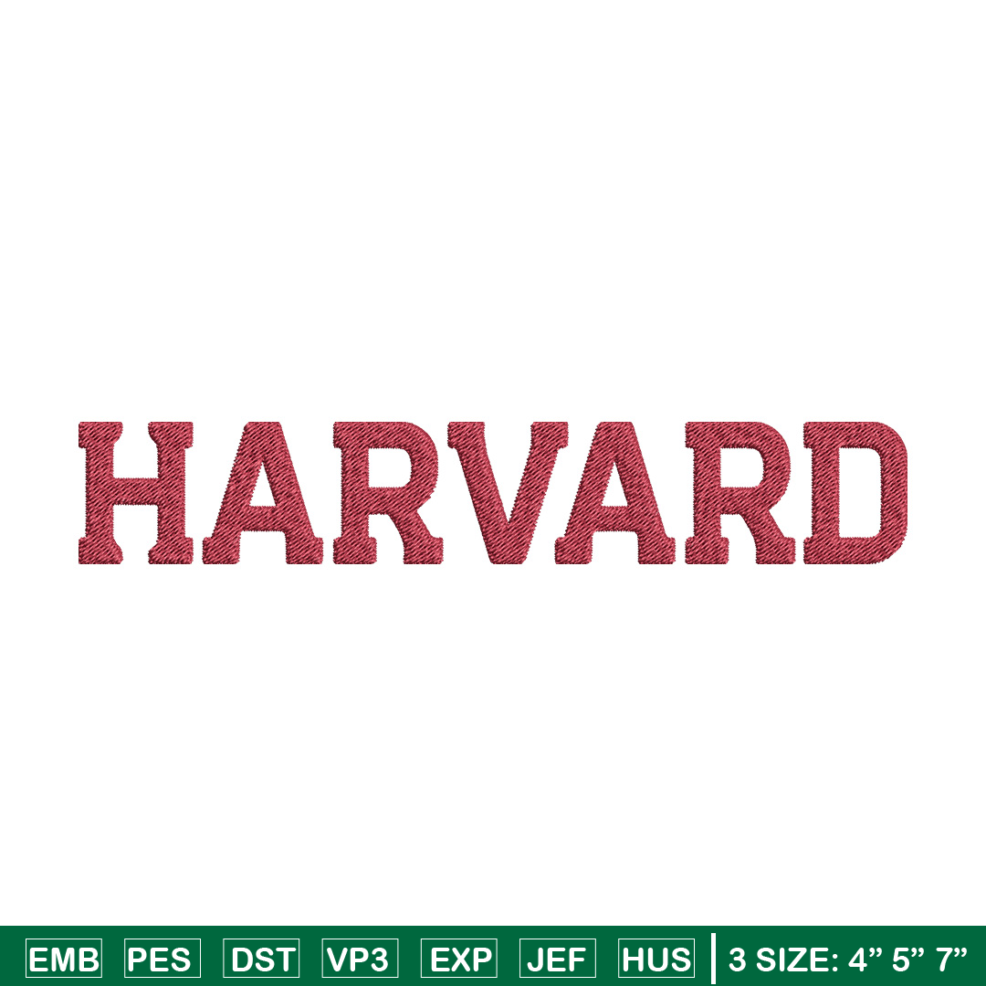 Harvard logo embroidery design, College embroidery, Sport em | Inspire ...